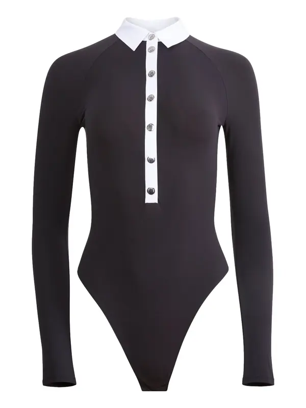 Fleur Du Mal Long-sleeved Bodysuit - Black