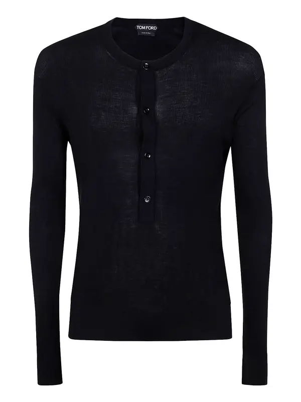 TOM FORD Round Neck Sweater - Black