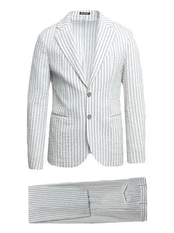 Emporio Armani Suit Size Cotton, Viscose, Linen, Silk - White