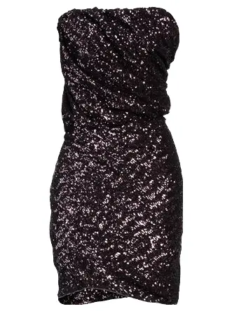 Attico Sequined Midi Dress - Purple