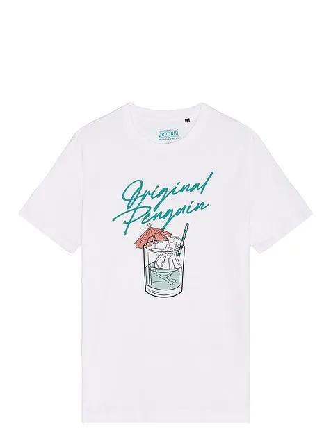ORIGINAL PENGUIN Ice Cube Pete Tee In White - Bright White