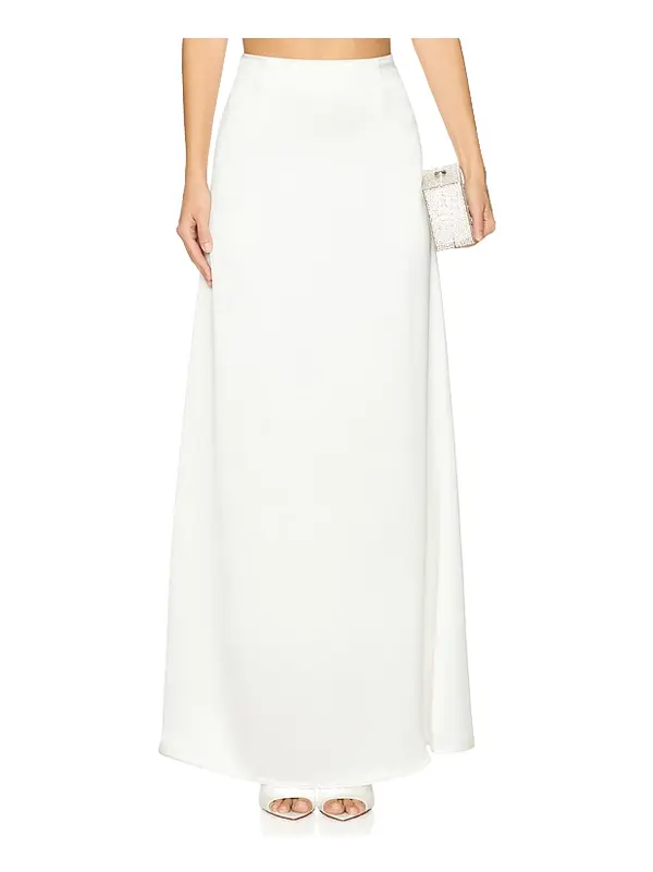 MARIANDREE GAITAN Annalise Silk Skirt - White
