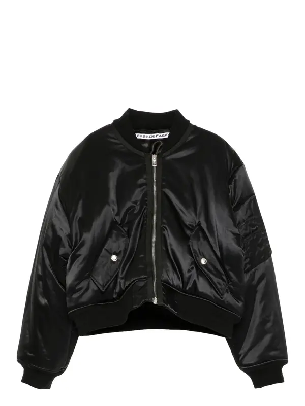 Alexander Wang Shrunken Bomber Jacket - Black