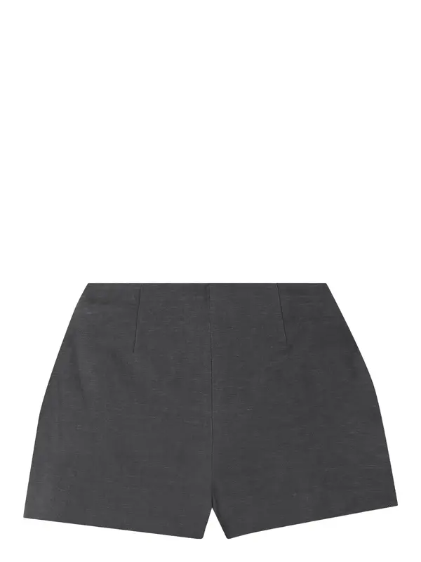 Faithfull The Brand Noto Woven High-rise Shorts - Gray