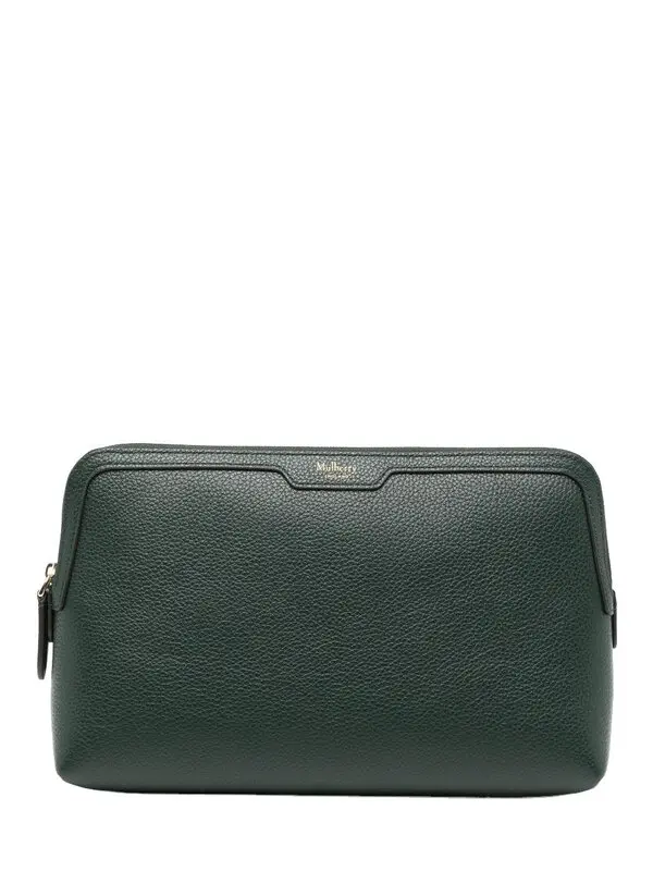 Mulberry Logo-embossed Pouch - Green