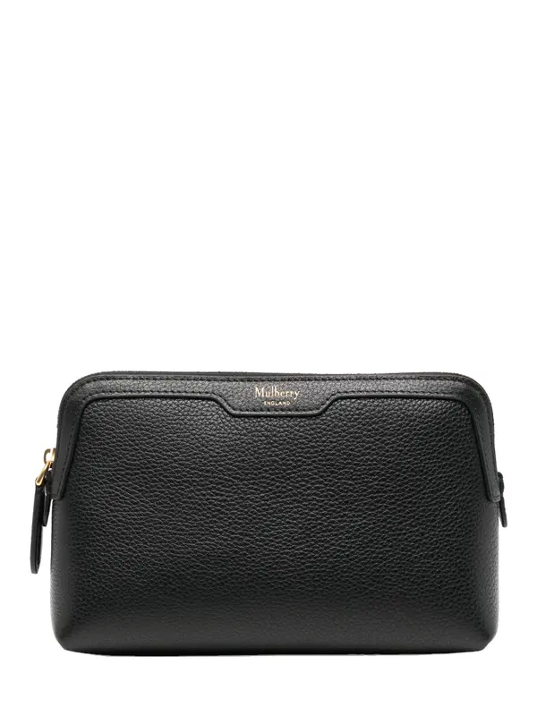 Mulberry Logo-embossed Pouch - Black