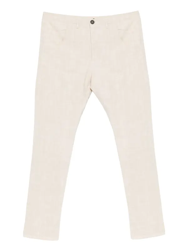 LABEL UNDER CONSTRUCTION Buttoned Trousers - Neutrals