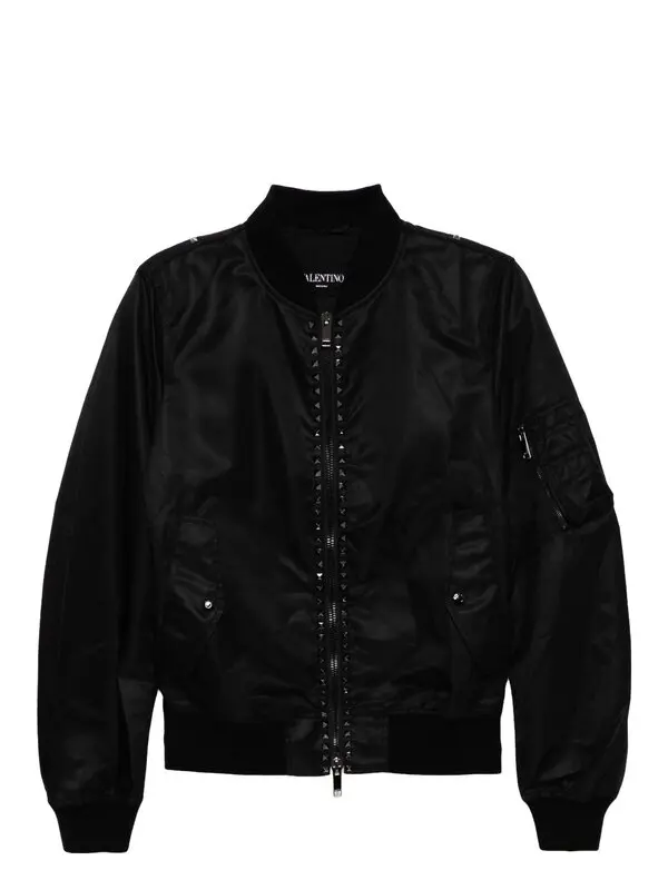 Valentino Garavani Rockstud Bomber Jacket - Black