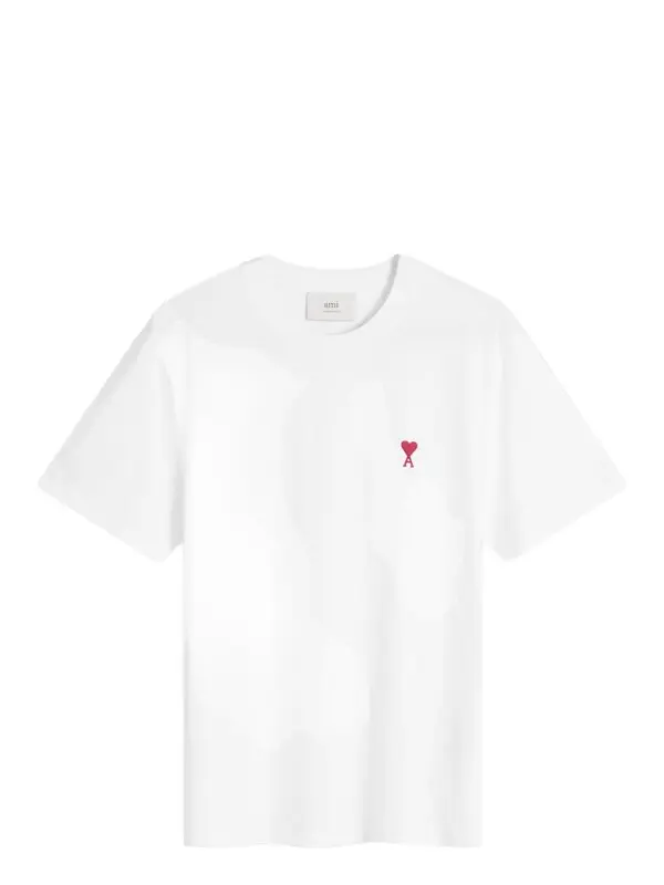 Ami Red Adc Classic T-shirt - White
