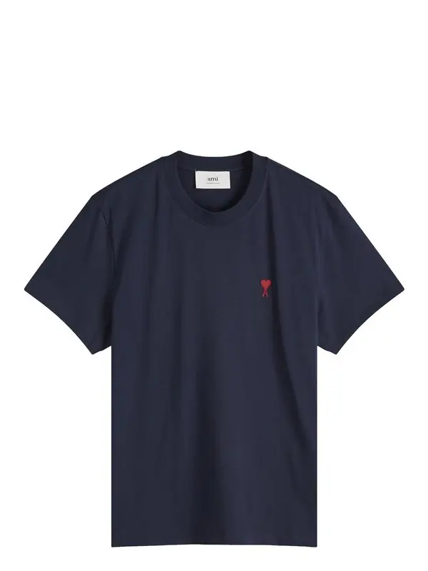 Ami Red Adc Classic T-shirt - Night Blue