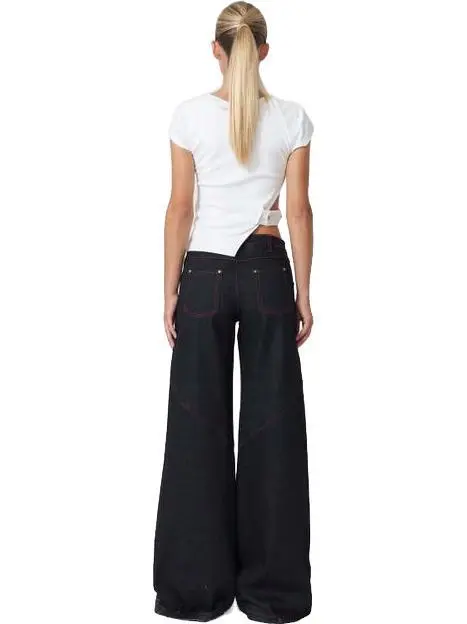 JENDUE Davidson Maxi Skirt - Deep Blue