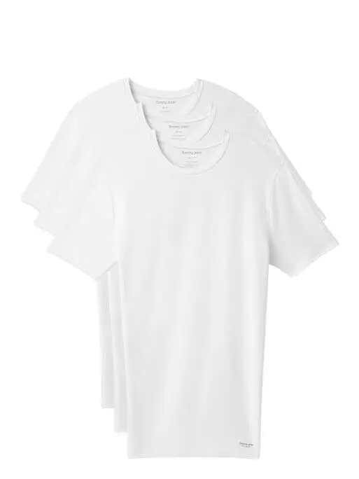 Tommy John 3-pack Second Skin Stay Tucked Crewneck Undershirts - White