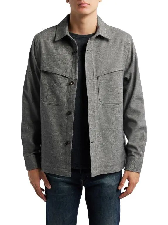Ag Elias Twill Shirt Jacket - Heather Charcoal