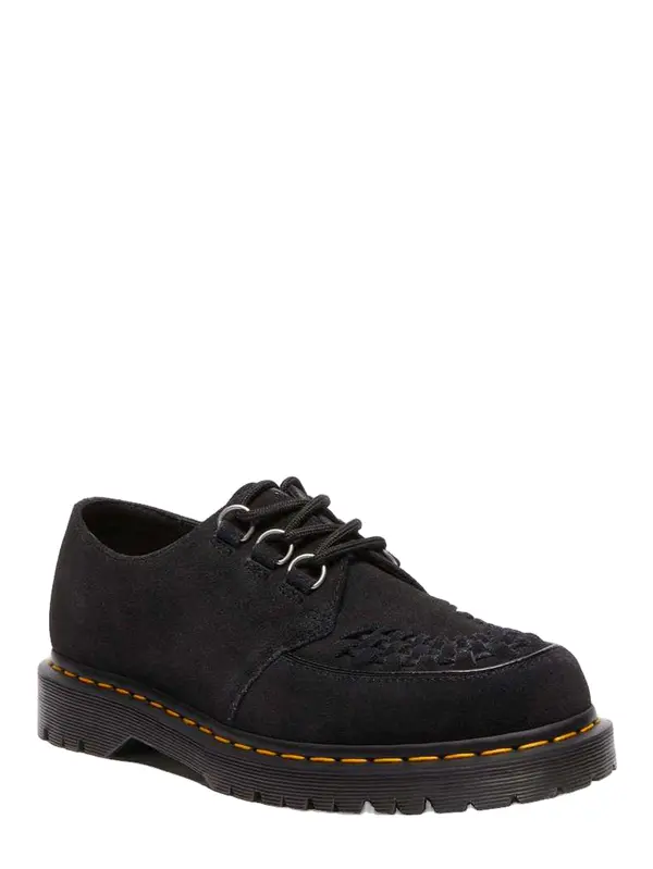 Dr. Martens Ramsey Woven Suede Creepers - Black