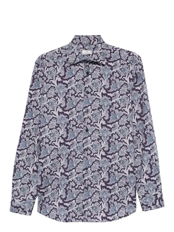 Etro Paisley-print Shirt - Blue