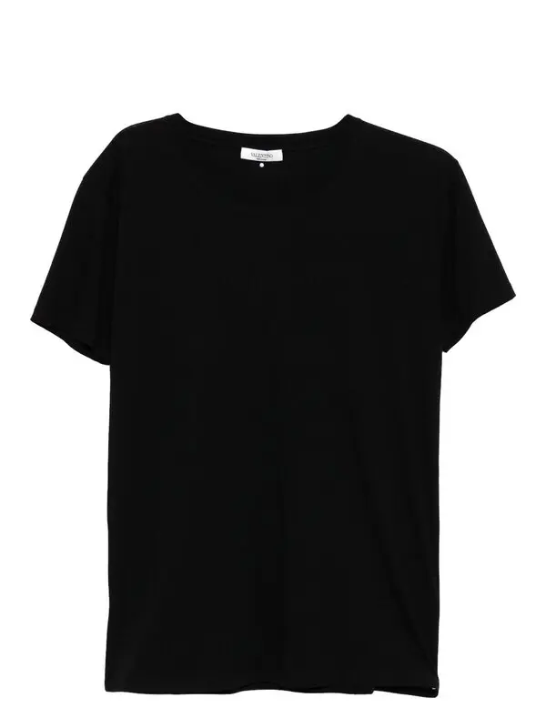 Valentino Garavani Rockstud Detailing T-shirt - Black