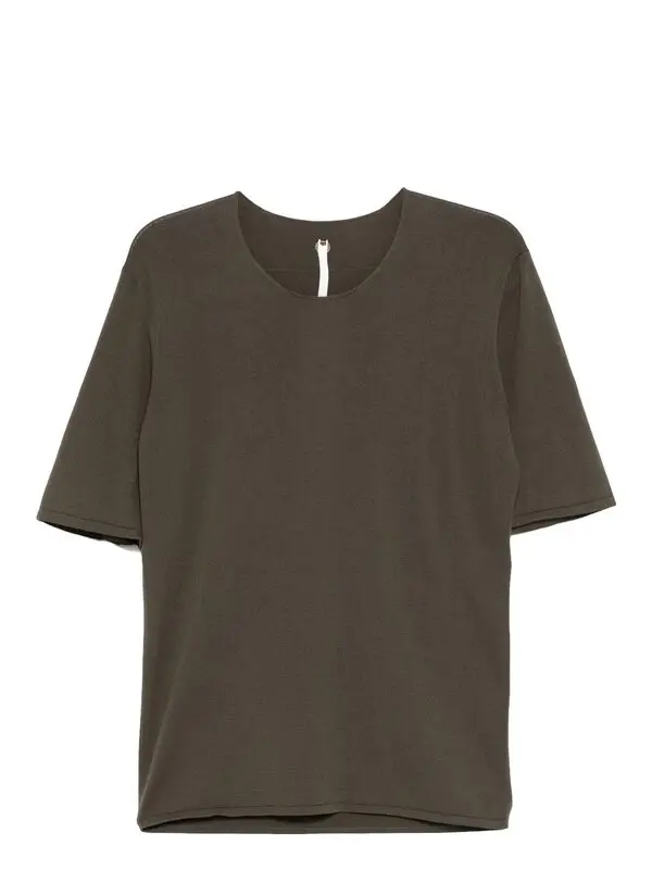 LABEL UNDER CONSTRUCTION Raw Edge T-shirt - Green