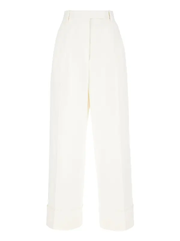Thom Browne High-waisted Trousers - White