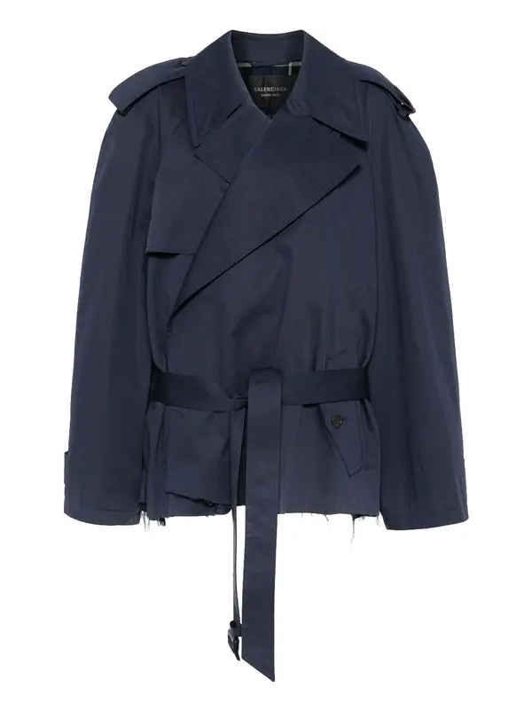 Balenciaga Belted Jacket - Blue