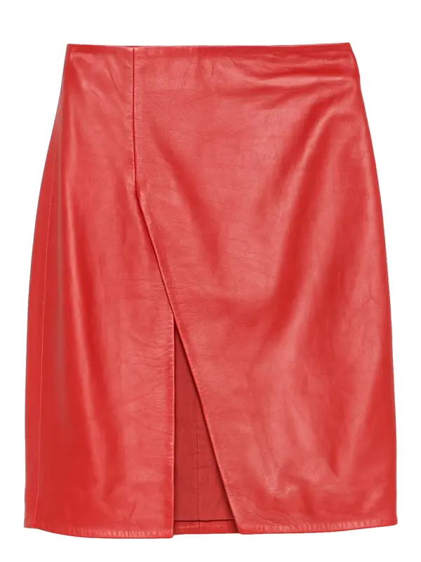 Loulou De Saison Ekare Leather Skirt - Red