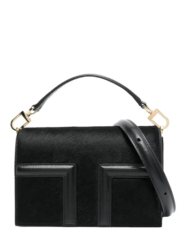 TOTEME Mini T-flap Tote Bag - Black
