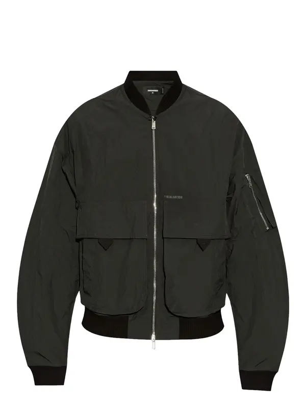 Dsquared2 Logo Bomber Jacket - Black