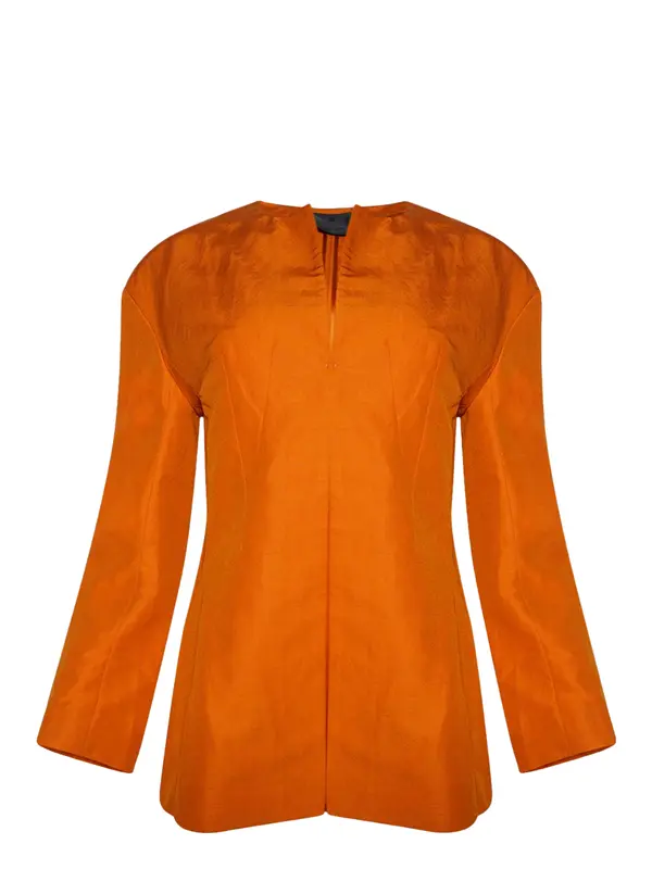 Givenchy Open-front Blouse - Orange