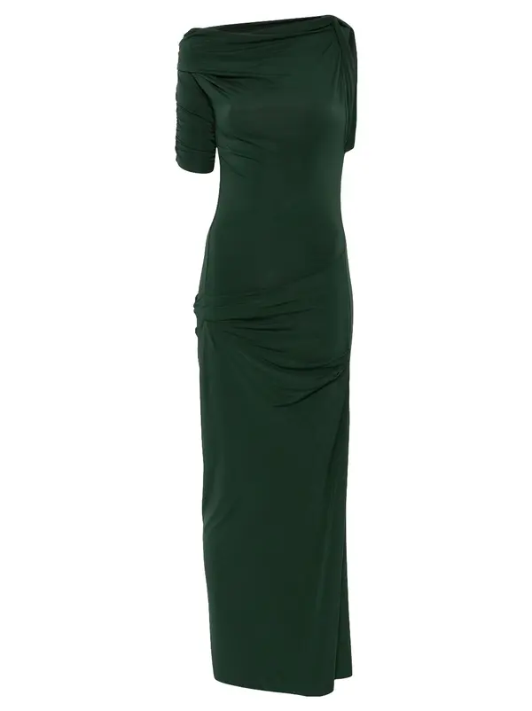 Jacquemus Drapeado Midi Dress - Green