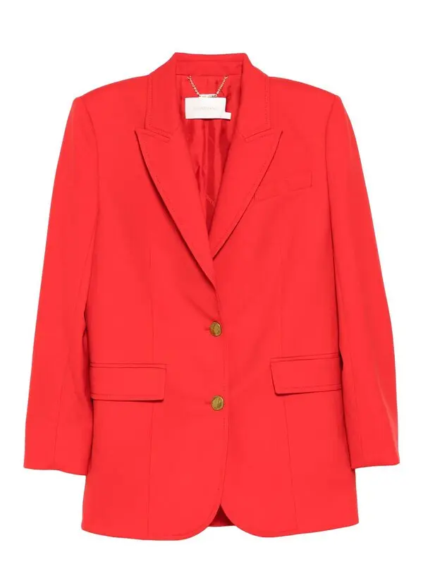 Zimmermann Button-front Jacket - Red