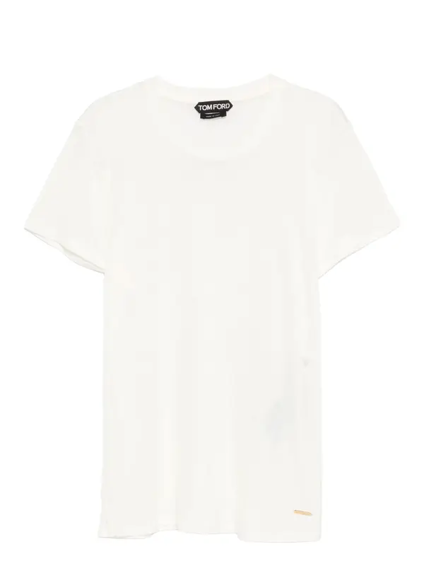 TOM FORD Slub Cotton T-shirt - White