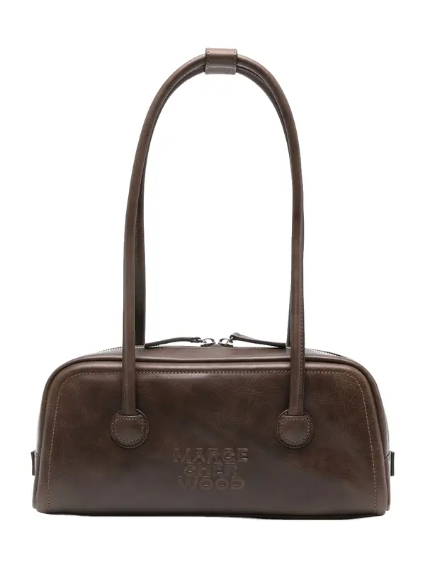 MARGESHERWOOD Logo-embossed Shoulder Bag - Brown
