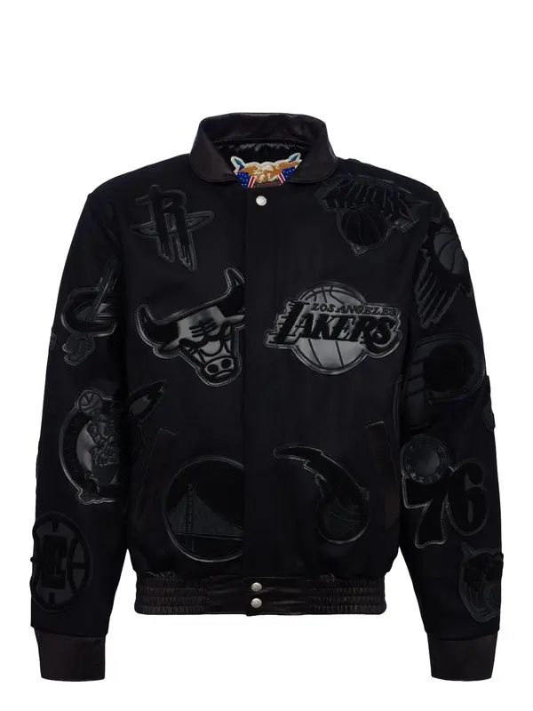 JEFF HAMILTON Nba Collage Jacket - Black