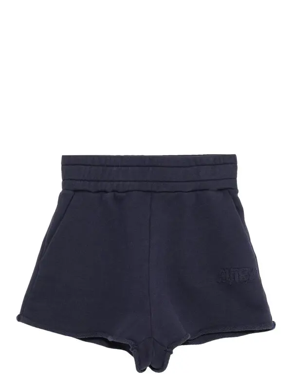 AUTRY Jersey Texture Track Shorts - Blue