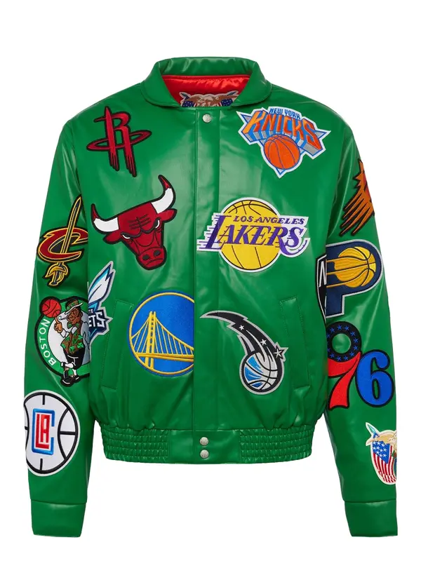 JEFF HAMILTON Nba Collage Jacket - Green