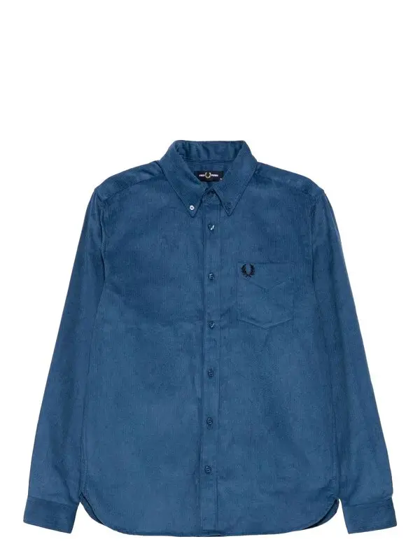 Fred Perry Corduroy Shirt - Blue