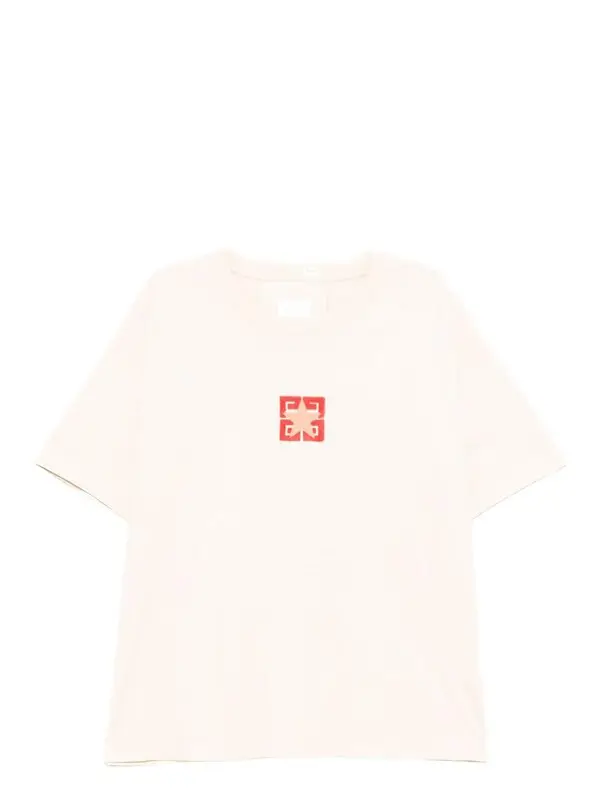 Givenchy Logo Motif T-shirt - Neutrals