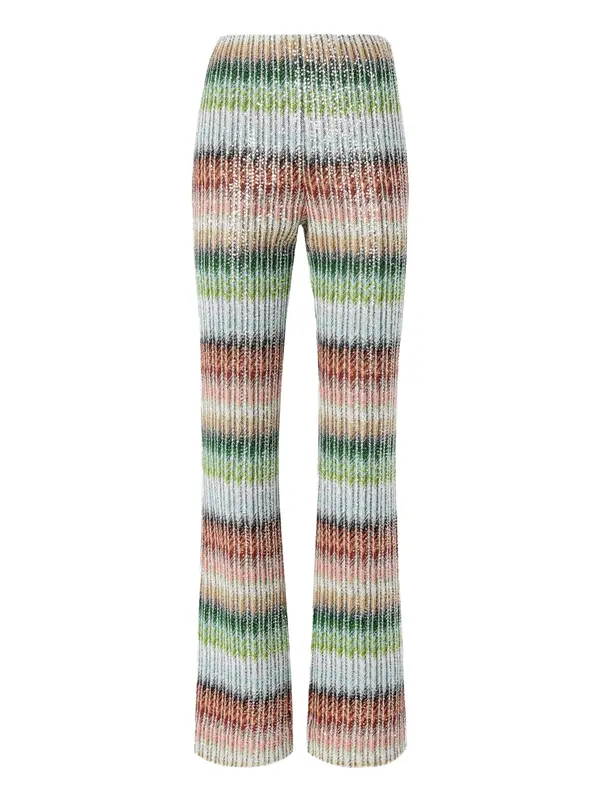 Missoni Zigzag-pattern Straight Trousers - Multicolour
