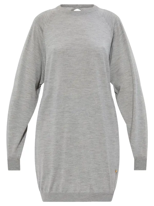 Moschino Backless Sweater Dress - Grey