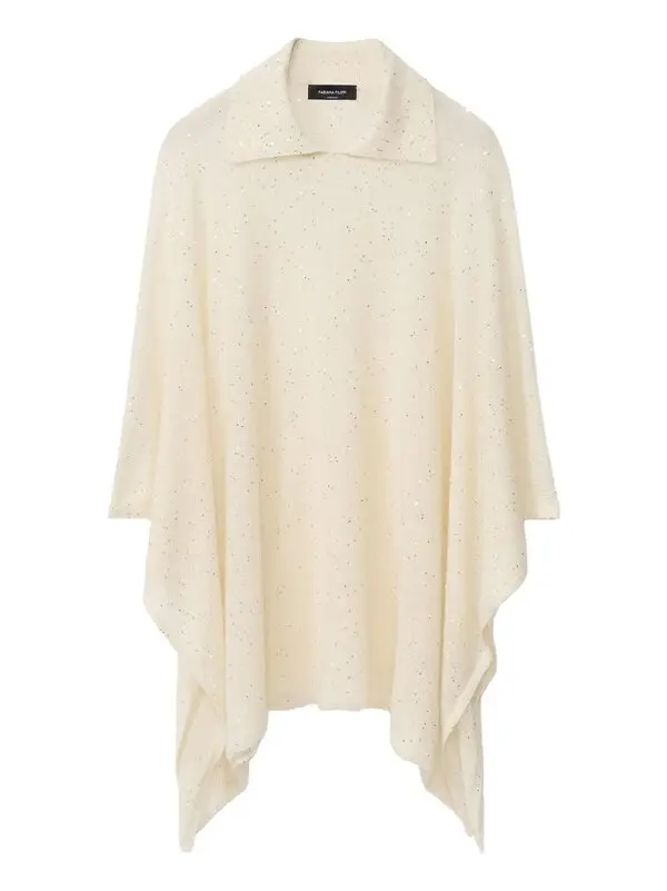 Fabiana Filippi Sequin Cape - Neutrals