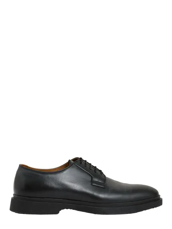 REISS Ralph Leather Derby Shoes - Black