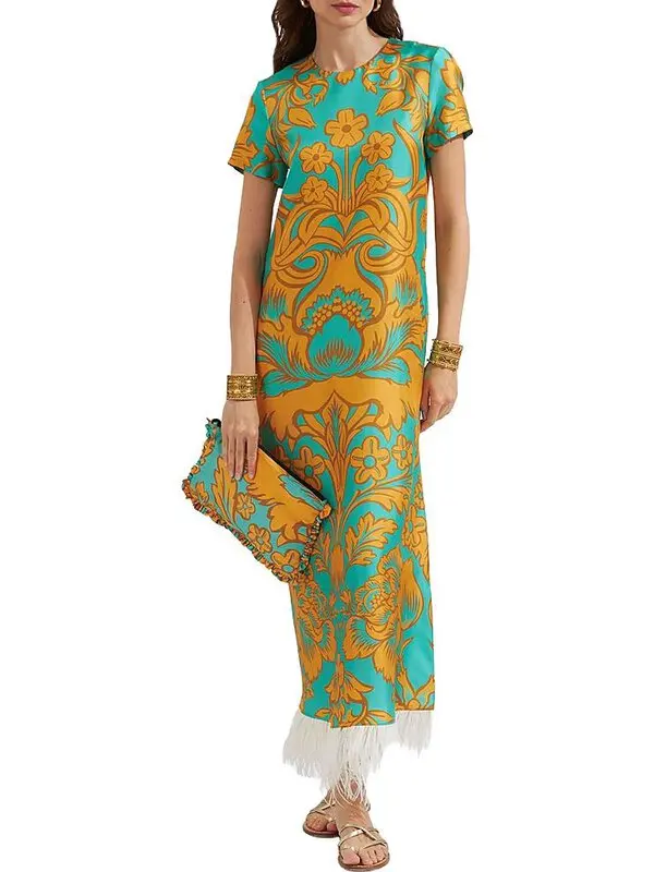 La DoubleJ Swing Dress - Va-va Placee Turquoise