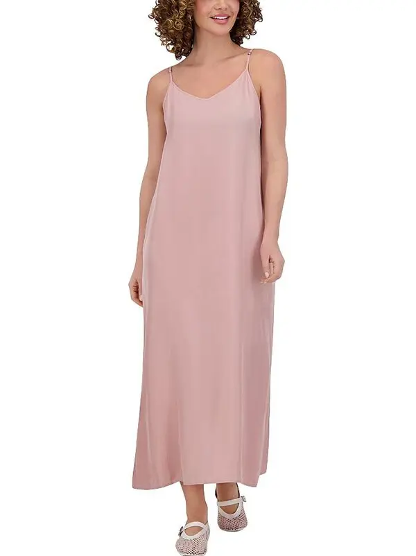 POINT Brushed A-line Slip Dress - Mauve