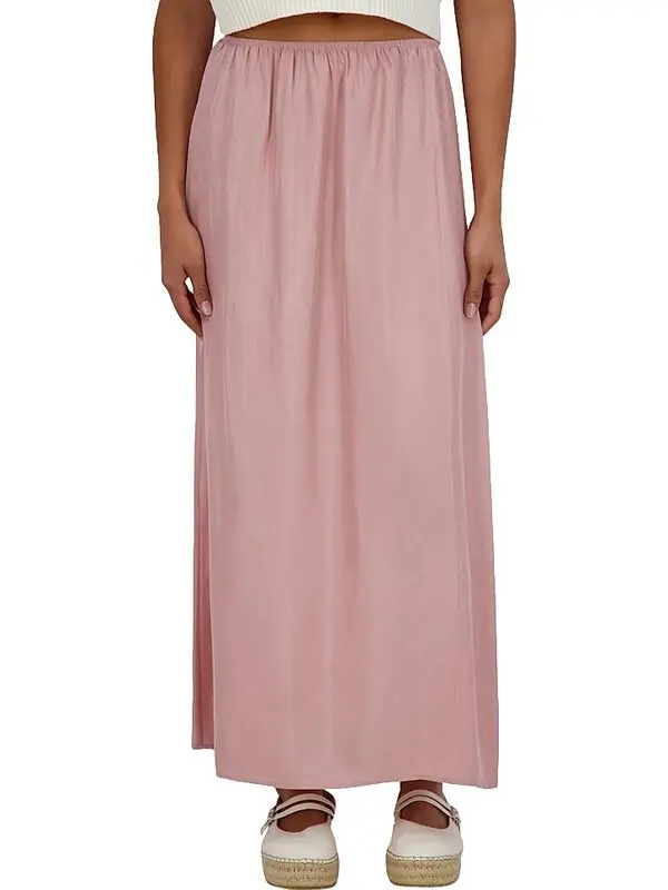 POINT Brushed A-line Skirt - Mauve