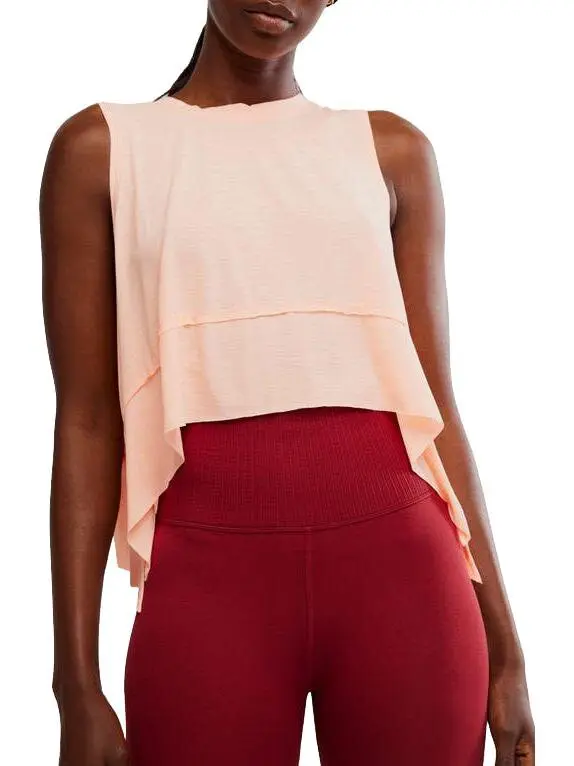 Free People Tempo Tank Top - Pastel Peach