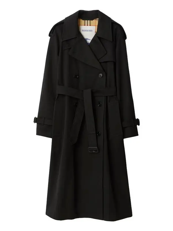 Burberry Long Castleford Trench Coat - Black