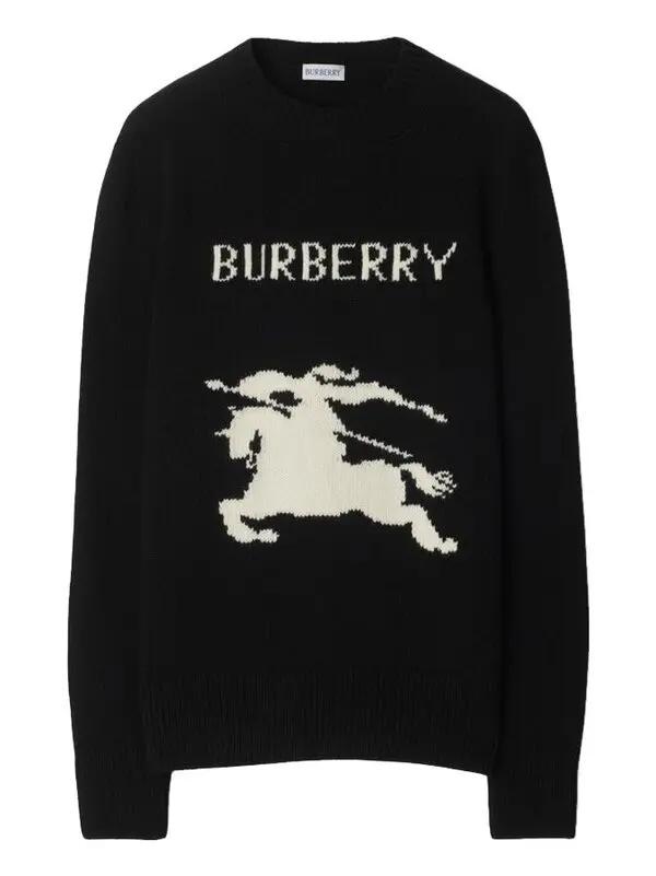 Burberry Ekd Wool Cashmere Sweater - Black