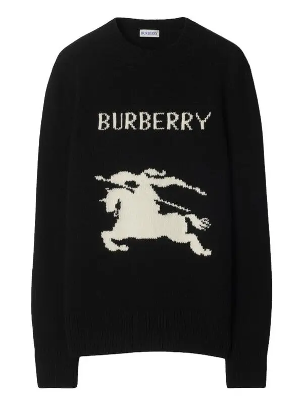 Burberry Knight Wool Cashmere Sweater - Black
