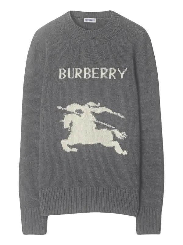 Burberry Ekd Wool Cashmere Sweater - Grey