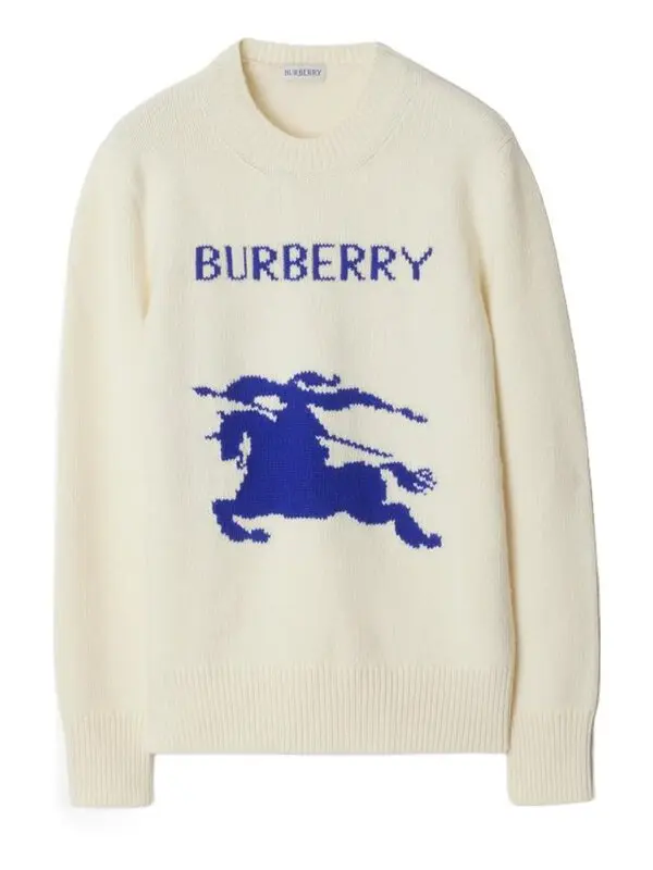 Burberry Wool Cashmere Sweater - Off White