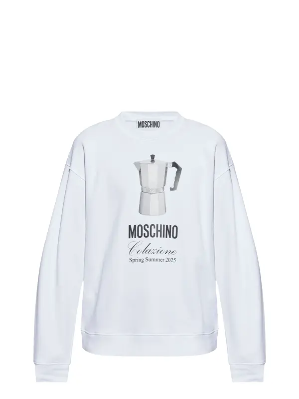 Moschino Printed Sweatshirt - White